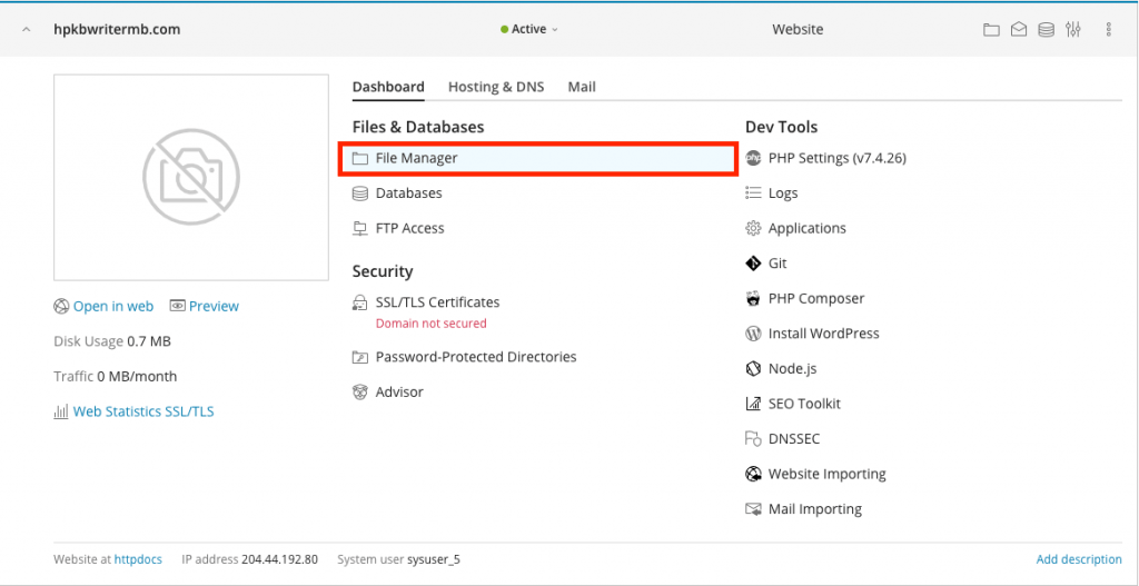 How To Set File And Directory Access Permissions In Plesk Hostpapa Knowledge Base