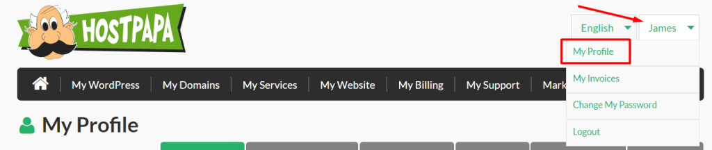 How to update your account information | HostPapa Support