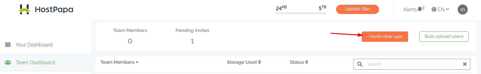 How to add a new account to HostPapa Device Backup