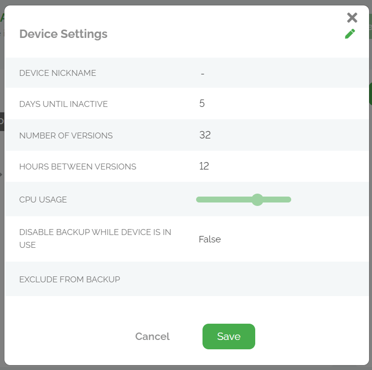 HostPapa Device Backup: An overview of the device settings