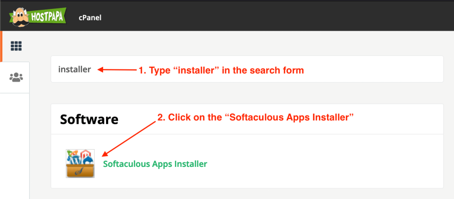 Create a staging WordPress site using Softaculous Apps Installer