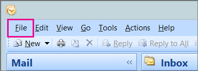 How to export Outlook items to a .pst file in Outlook 2007 | HostPapa
