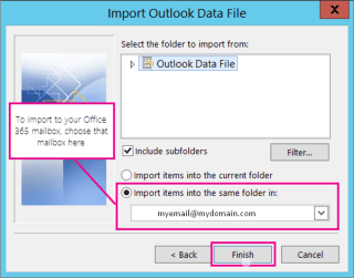 How to import Outlook items from a .pst file in Outlook for PC | HostPapa