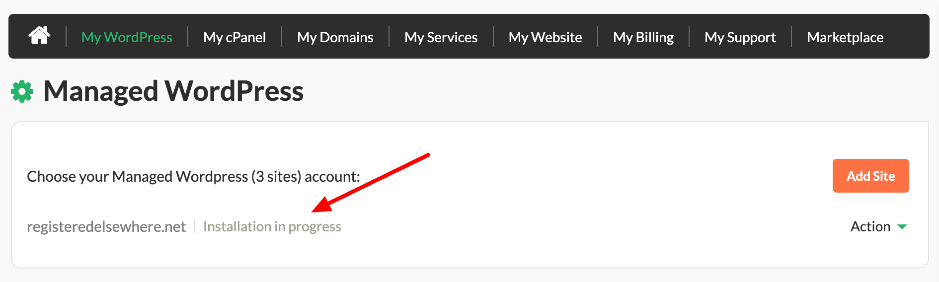 How to create a new WordPress site | Managed WordPress