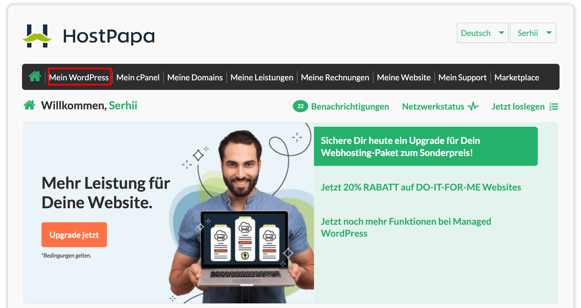 So meldest Du Dich im WordPress-Dashboard an - HostPapa Knowledgebase