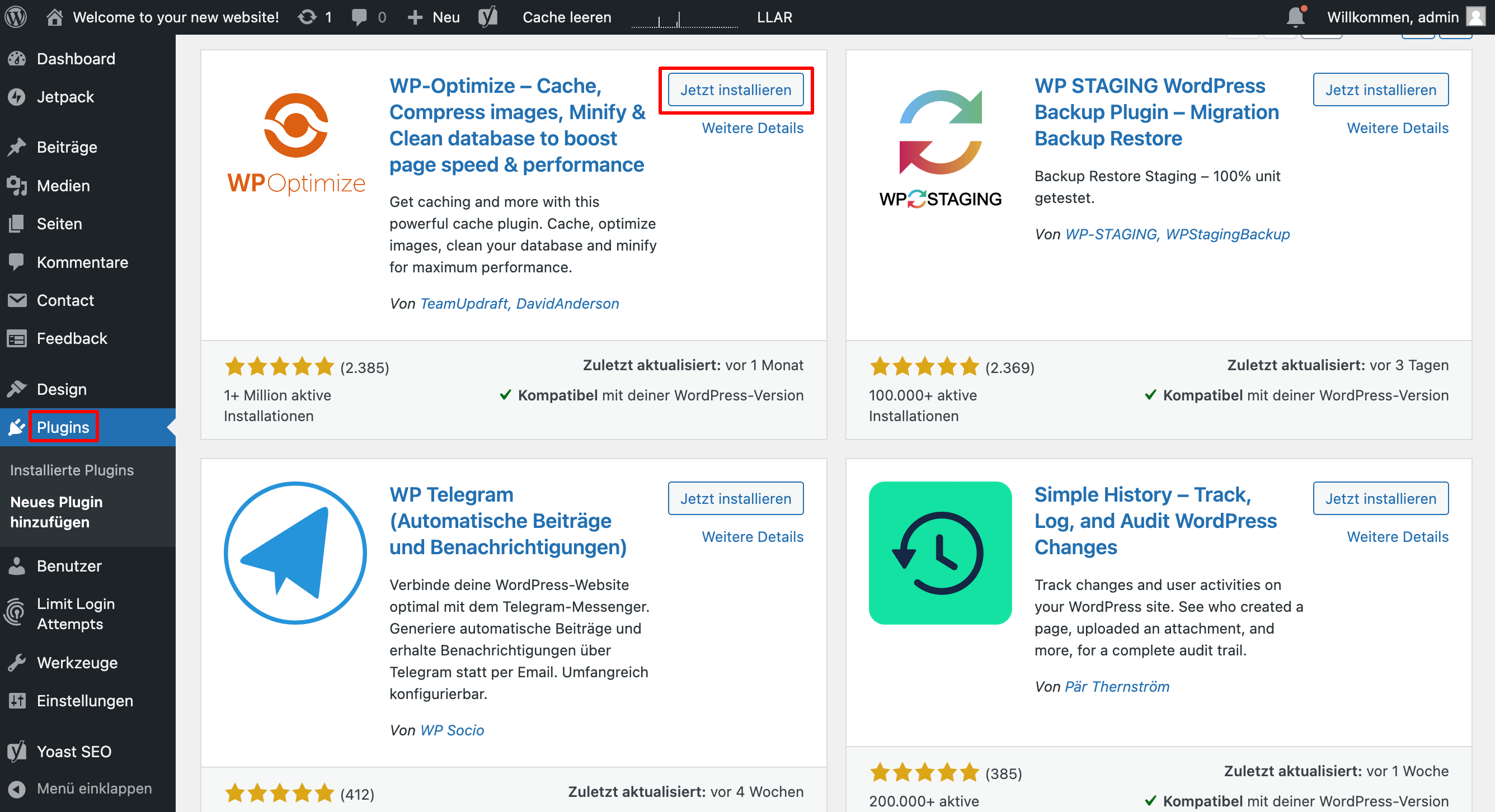 So wird das WP-Optimize Plugin installiert und eingerichtet - HostPapa Knowledgebase