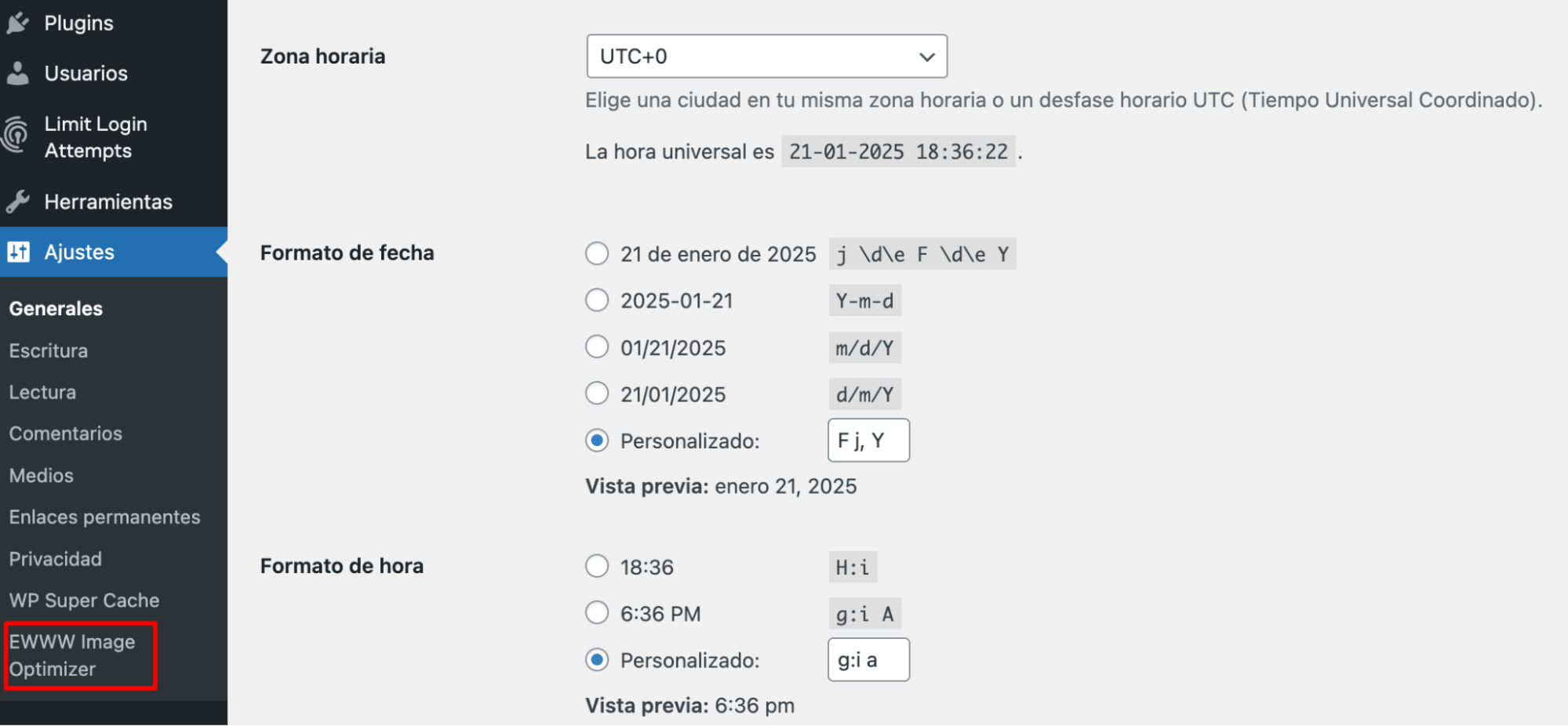 Cómo instalar y configurar el plugin EWWW Image Optimizer